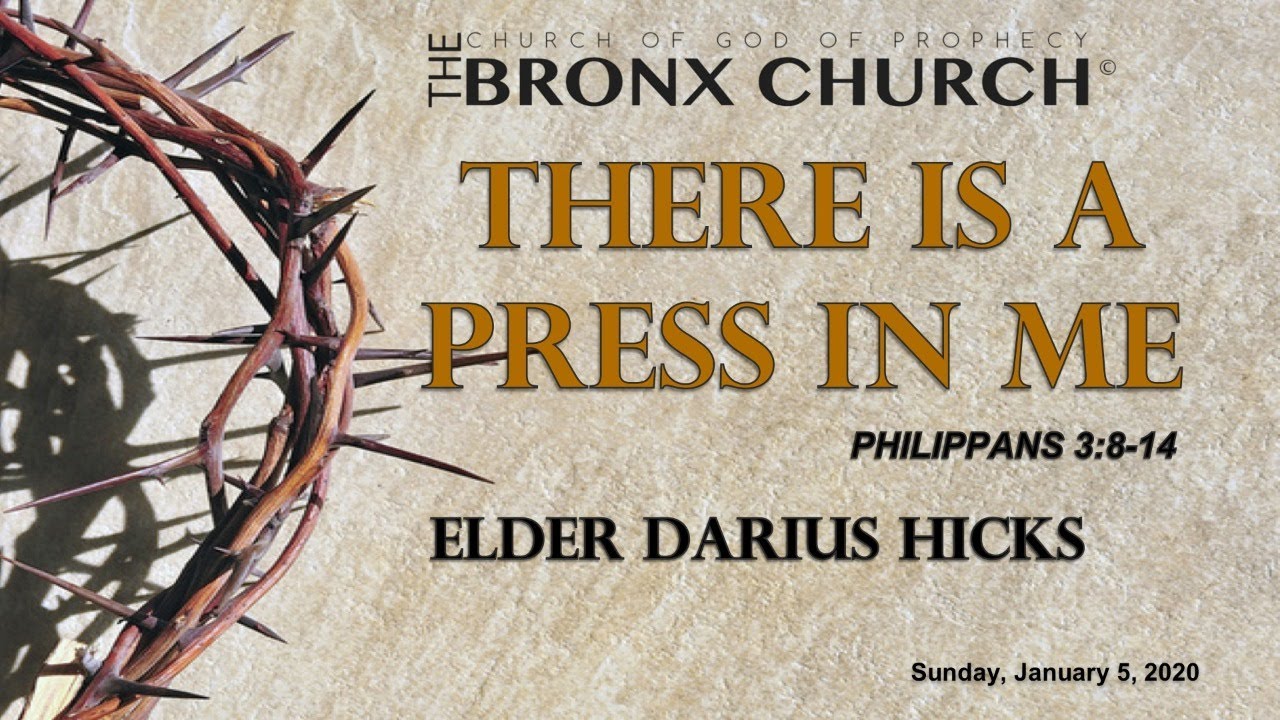 The Bronx Church of God of Prophecy Sunday Message - January 5, 2020 ...