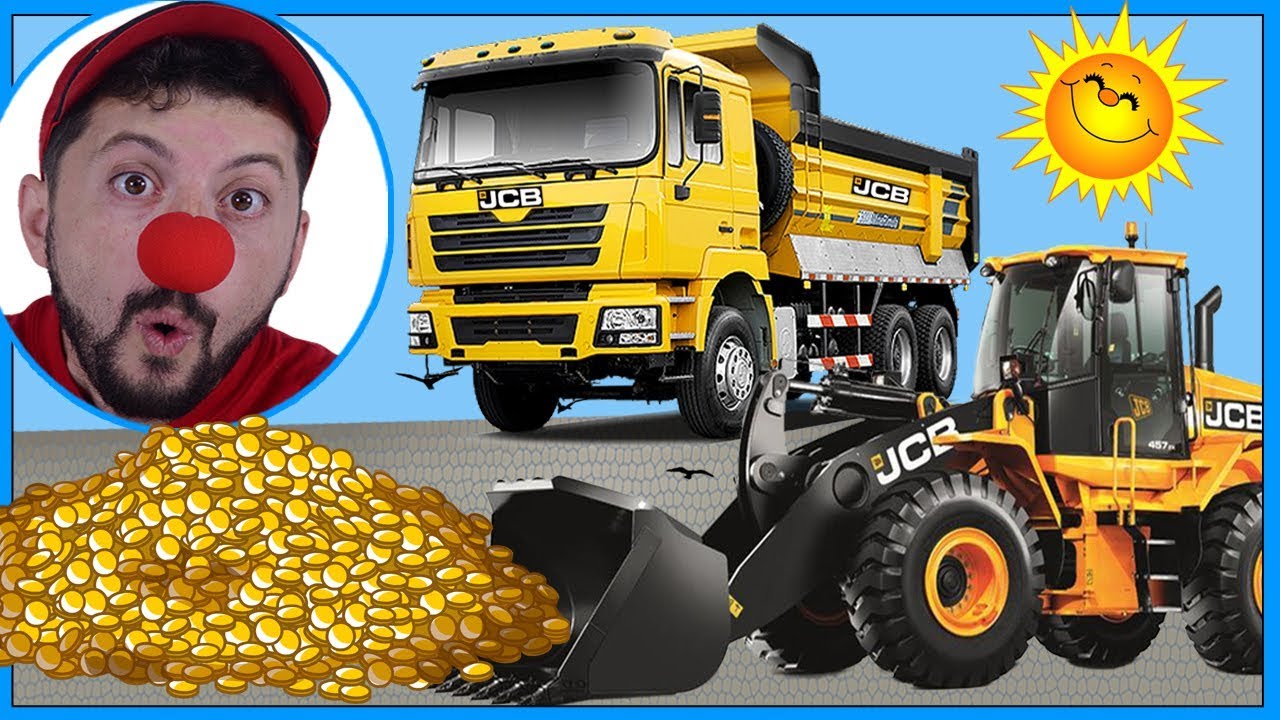Construction vehicles Toy Dump Truck & Loader Mining Gold - YouTube
