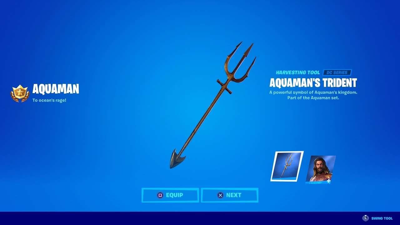 HOW TO GET NEW AQUAMAN’S TRIDENT PICKAXE IN FORTNITE! - YouTube