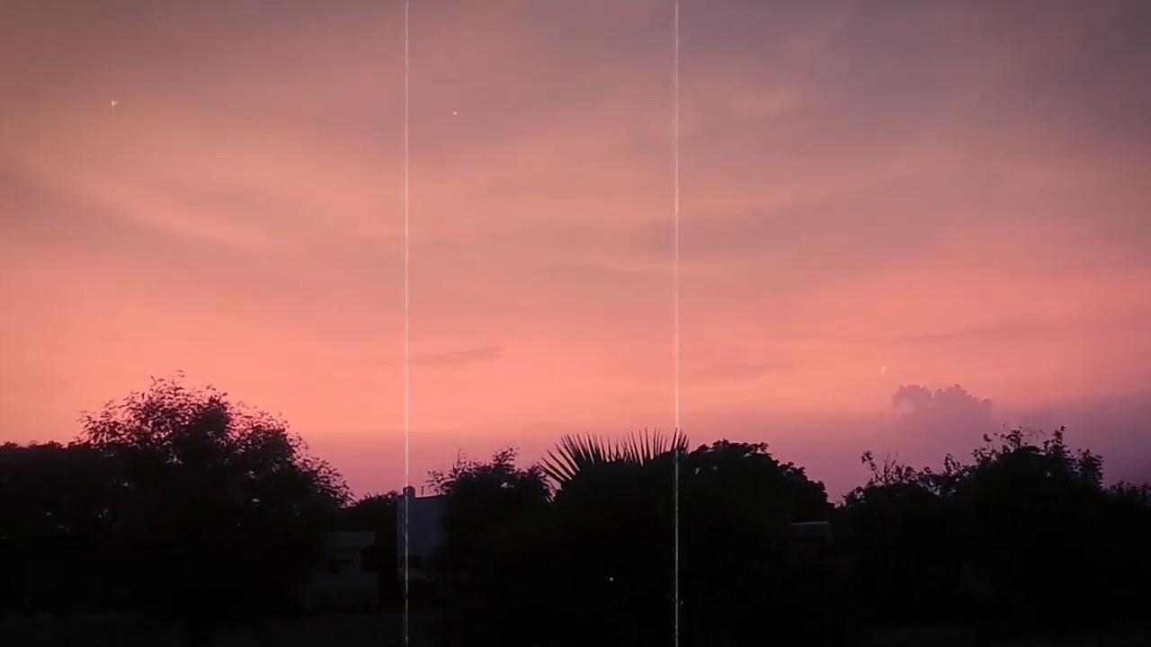 Beautiful view of twilight sky with retro effect.. - YouTube