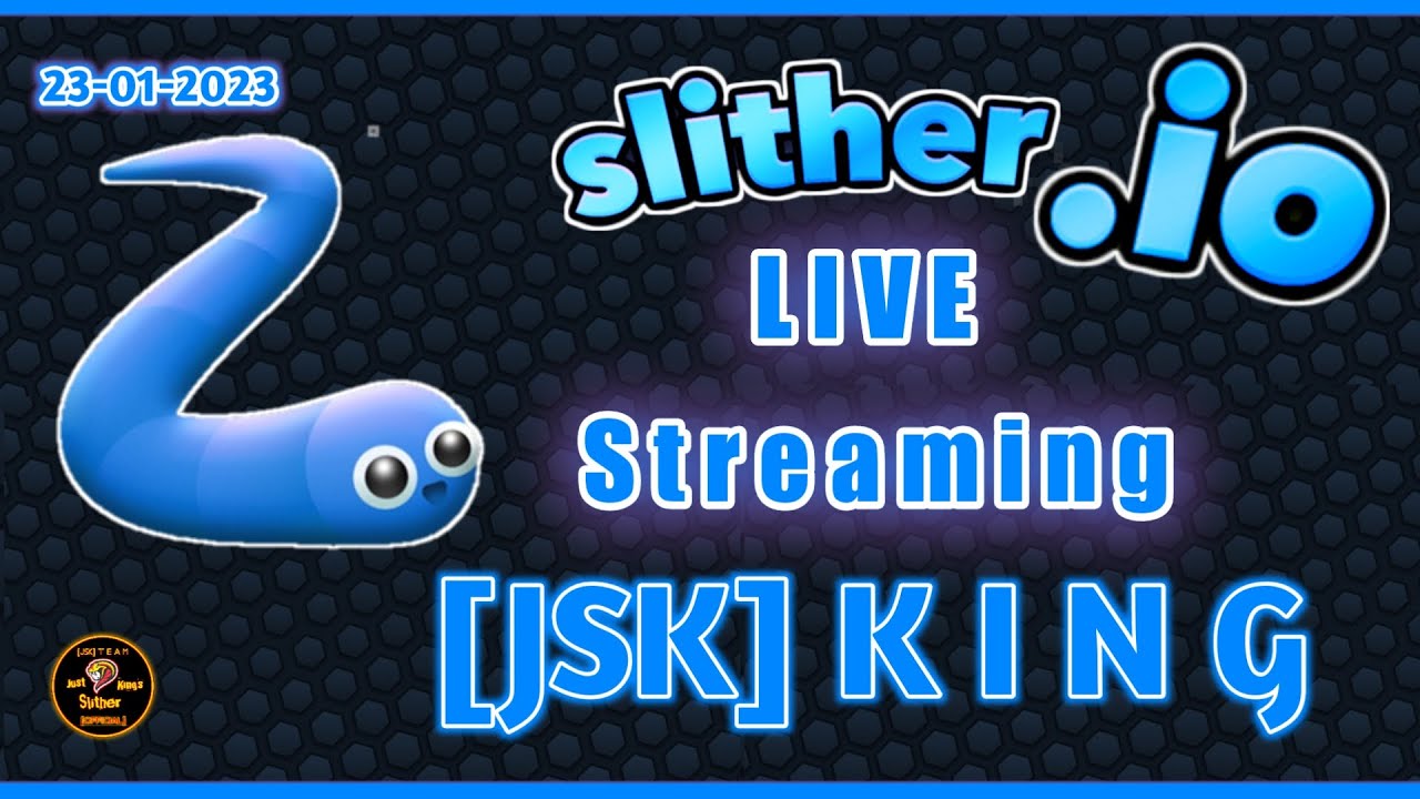 Live Streaming | 🐍 #slither.io | 23-01-2024 | JSK SLither YouTube LiVE ...