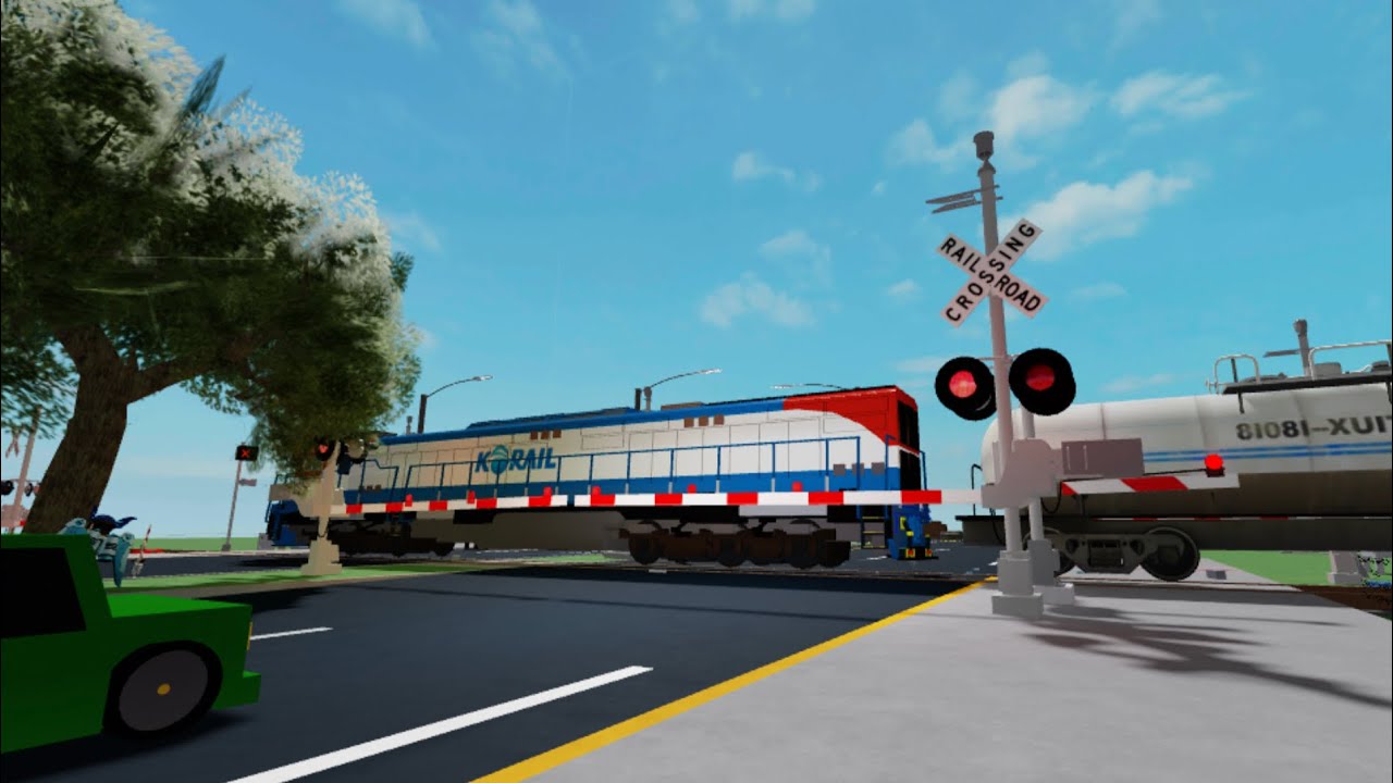 Roblox Train Railroad Crossing KRAIL - YouTube