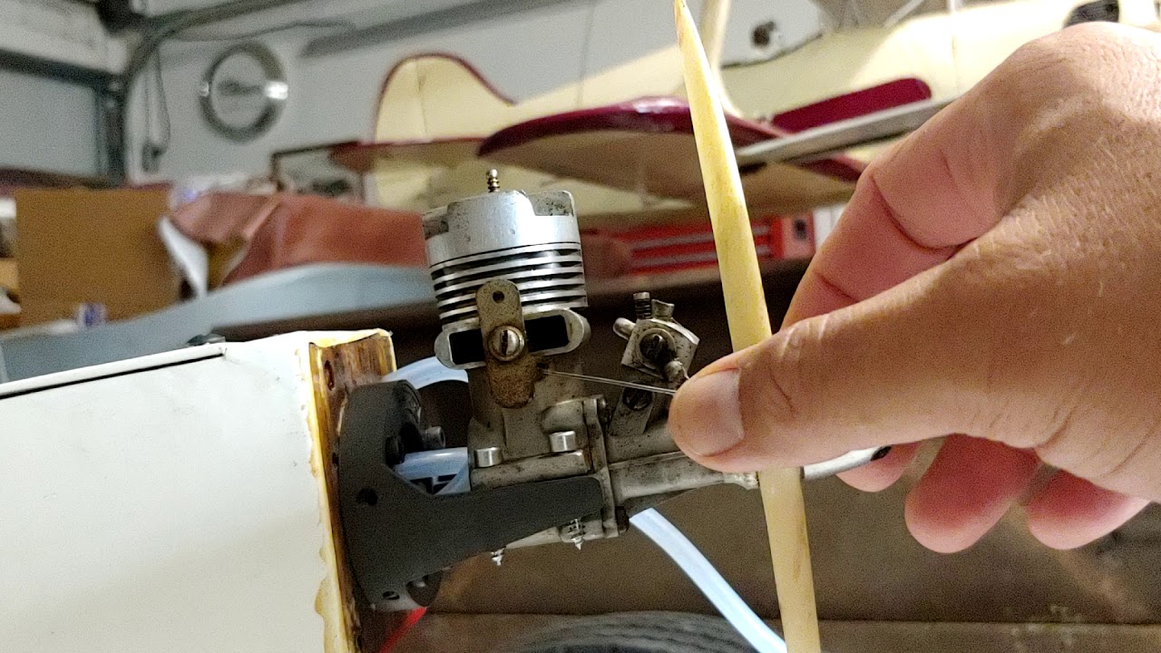 Vintage ENYA 19 Glow Engine's Actuated Throttle Baffle - YouTube