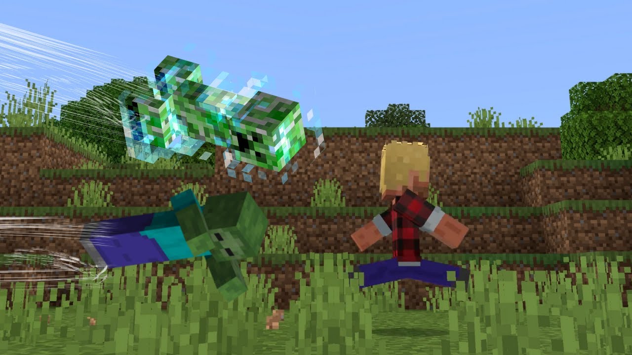 Minecraft, But Mobs Fly.. - YouTube