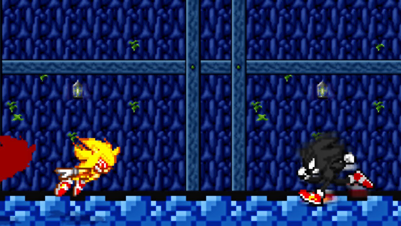 SSF2 Mods: Fleetway Super Sonic vs Dark Sonic - YouTube