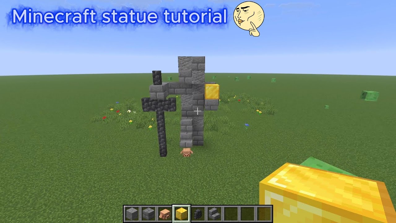 Minecraft statue tutorial - YouTube