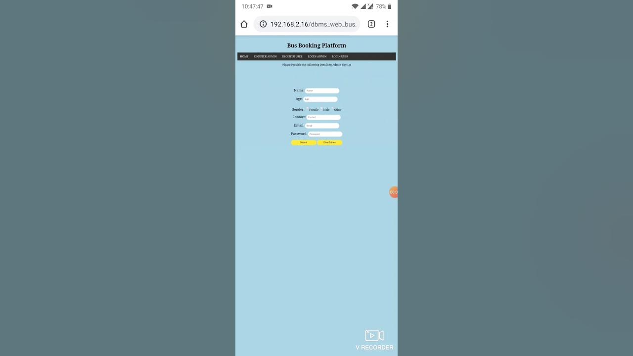 Bus management system demo | Dbms mini project - YouTube