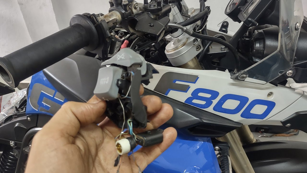 BMW F800 GS problema no botão de partida e no estator - YouTube