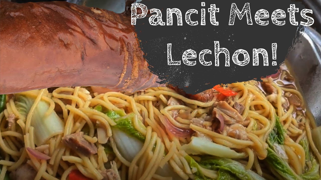 Fresh Pancit with Pork Lechon - YouTube