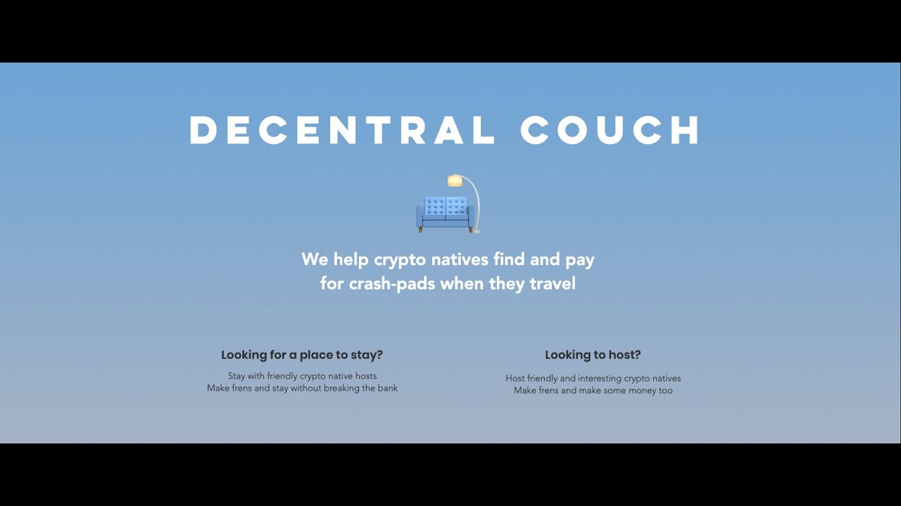 Decentral Couch: ETHSF Finalist Demo - YouTube