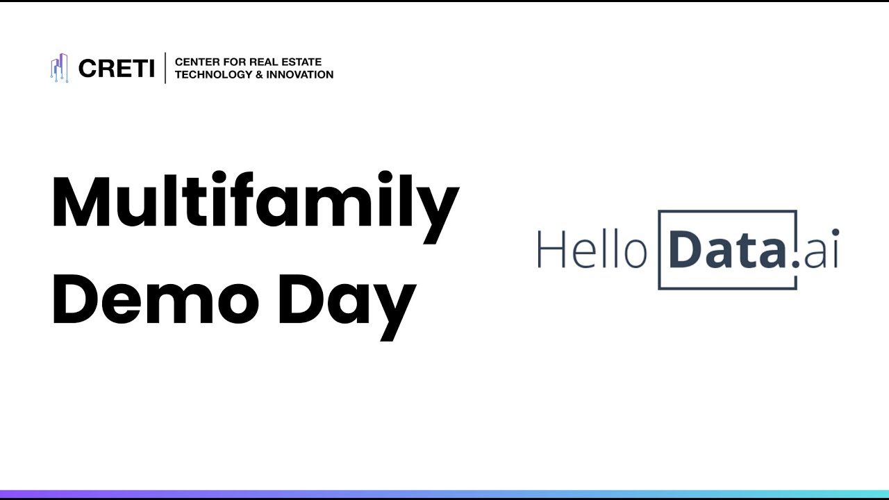 HelloData - CRETI Multifamily Demo Day - YouTube