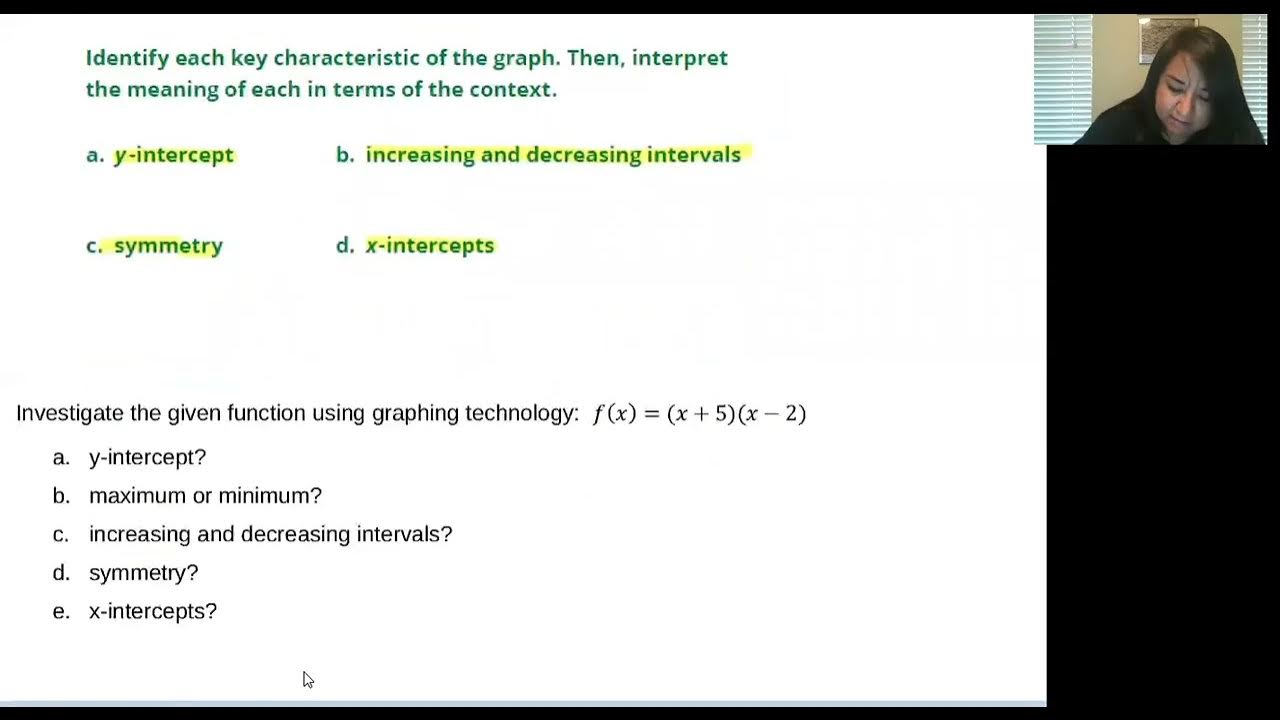 a1 m5 t1 l1 exploring quadratic functions lesson overview 2 720p - YouTube