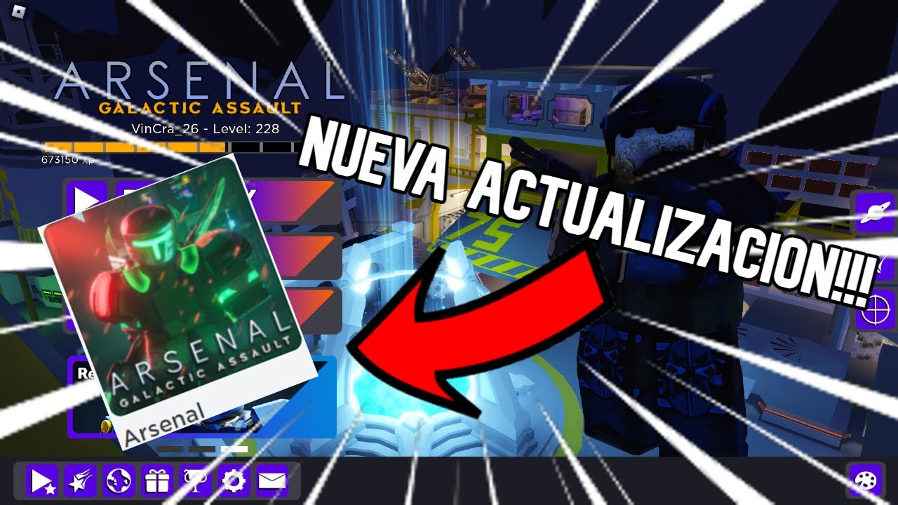 NUEVA ACTUALIZACION "Galactic Assault" en ARSENAL!!! (Arsenal Roblox ...
