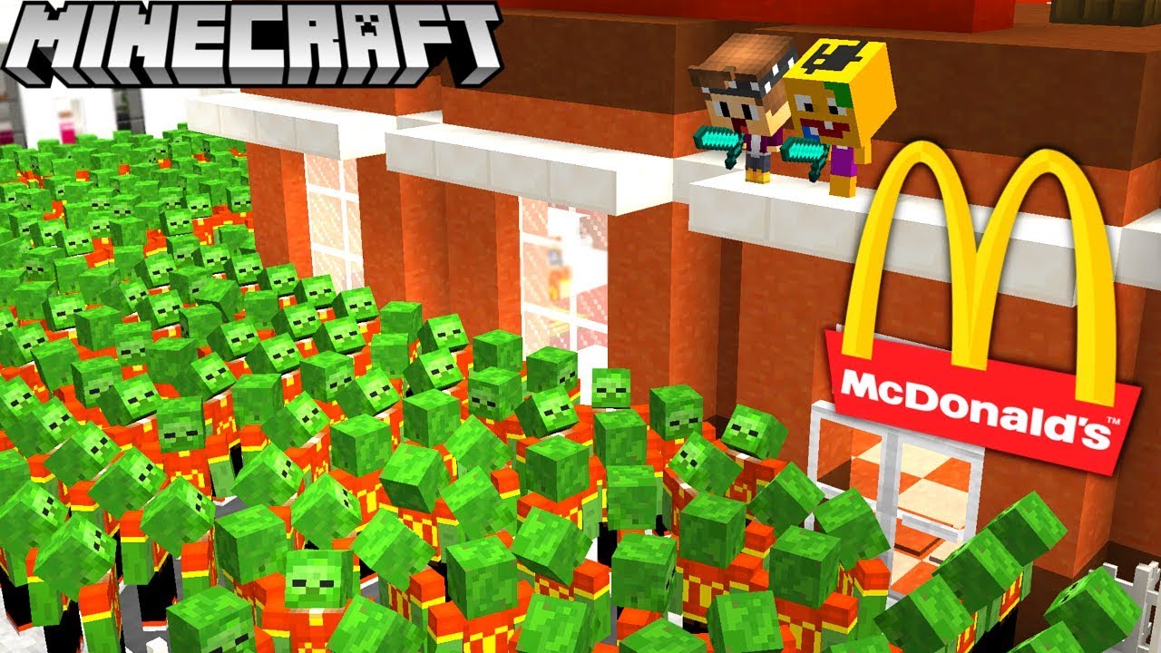 ZOMBIE APOKALYPSE IM MCDONALDS IN MINECRAFT! - YouTube