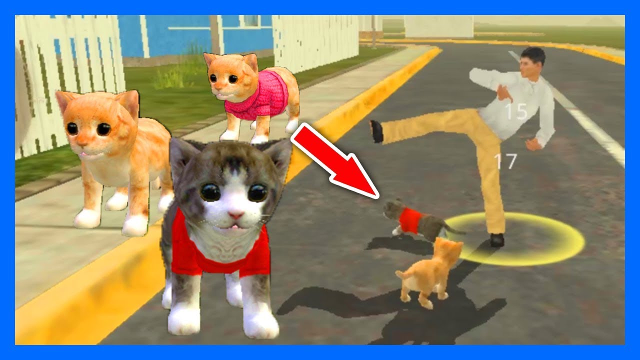 СИМУЛЯТОР КОТЕНКА #9 ОХОТИЛИСЬ ЛЮДИ приключение КОТОВ в Cat Sim - YouTube