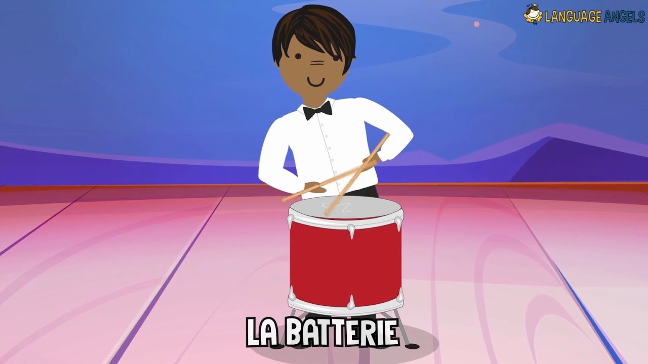 Les instruments 🎻| French Songs for Kids | Language Angels - YouTube