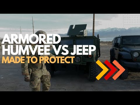 Armored Humvee Vs Jeep #jeep #humvee #hummer #armoredvehicles - YouTube