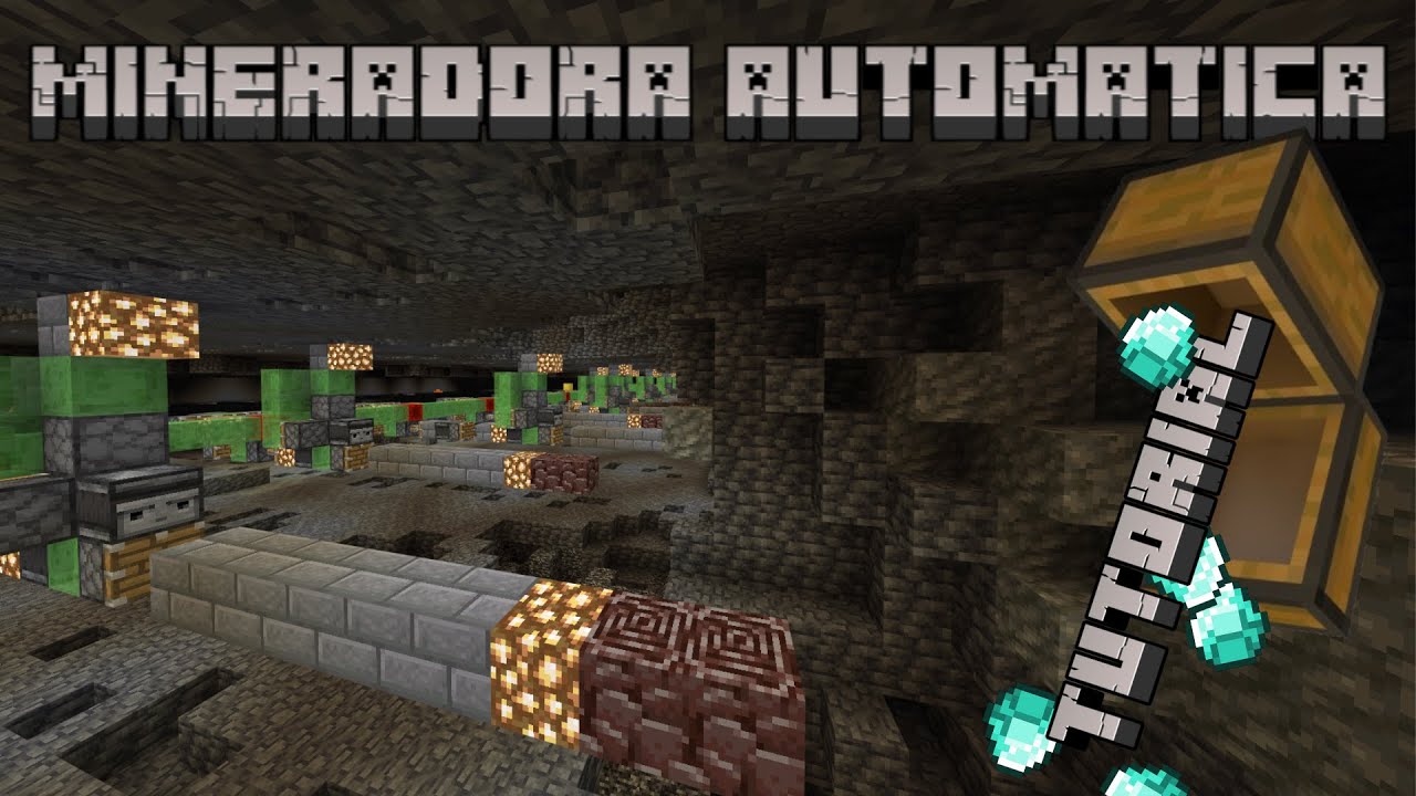 Mega Tunnel Bore expansível, minecraft bedrock tutorial 1.21 - YouTube