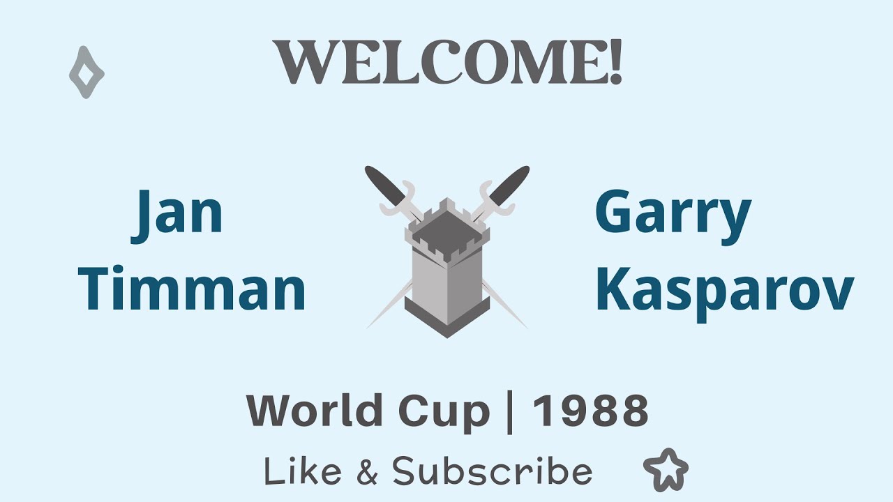 Jan Timman VS Garry Kasparov | Chess World Cup | 1988 - YouTube