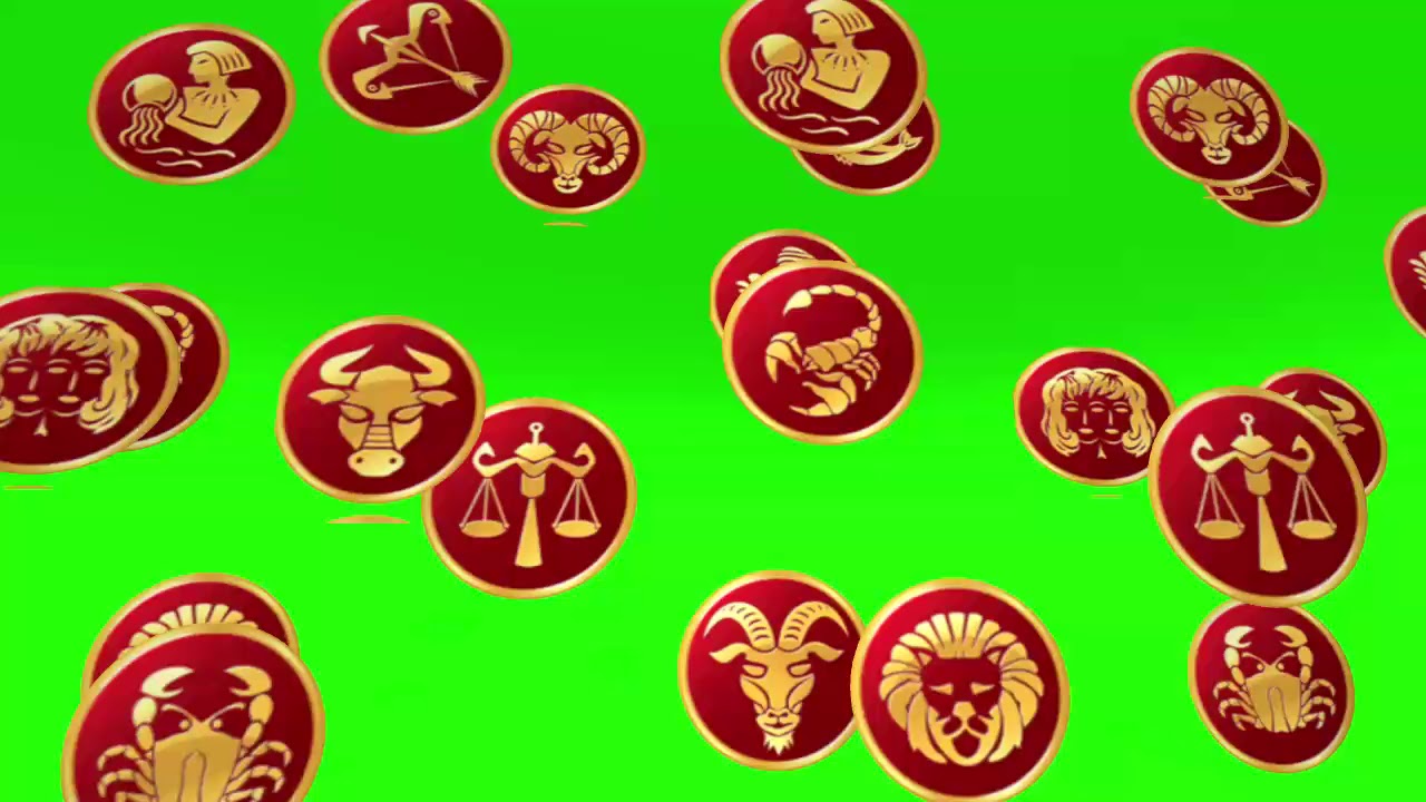 Animated Zodiac Star Signs on Green Screen - YouTube