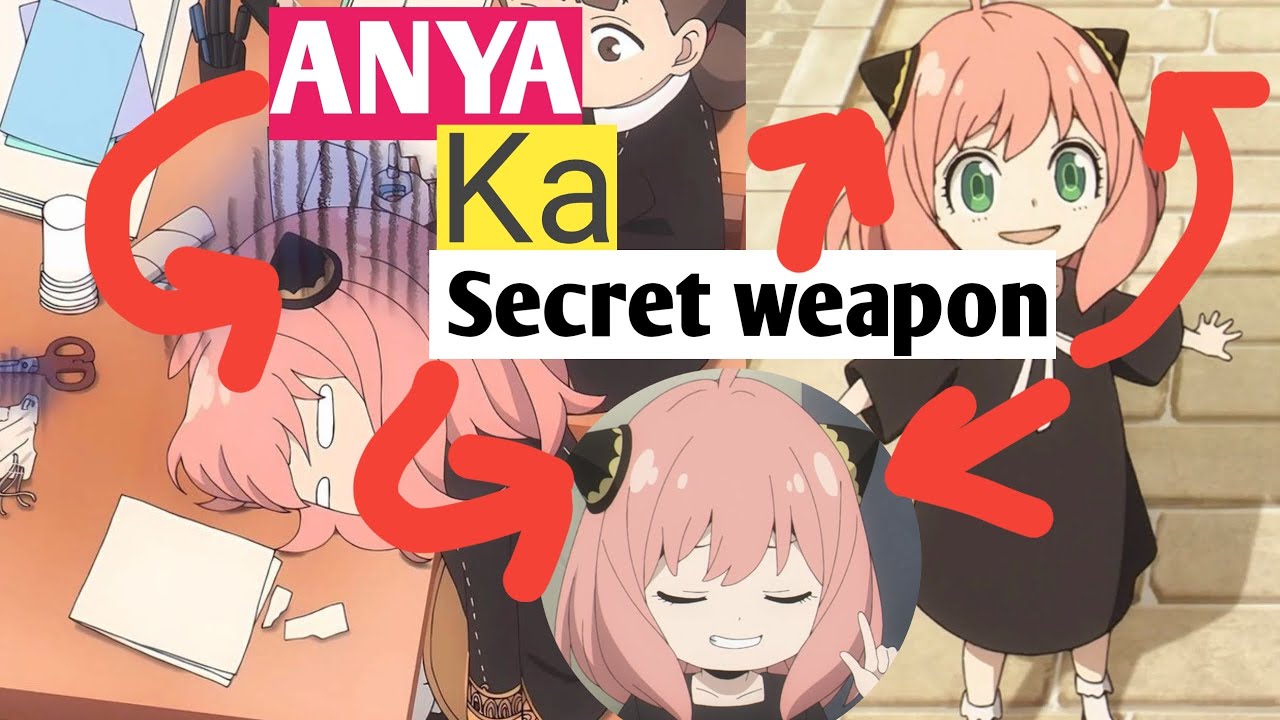 Anya's secret weapon/why does she wear those black cones? 🤔 #anime # ...