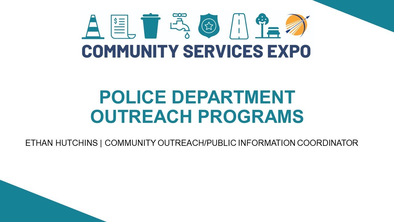 Police Department Outreach Programs - YouTube