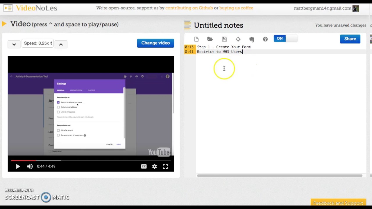 VideoNotes Tutorial - YouTube