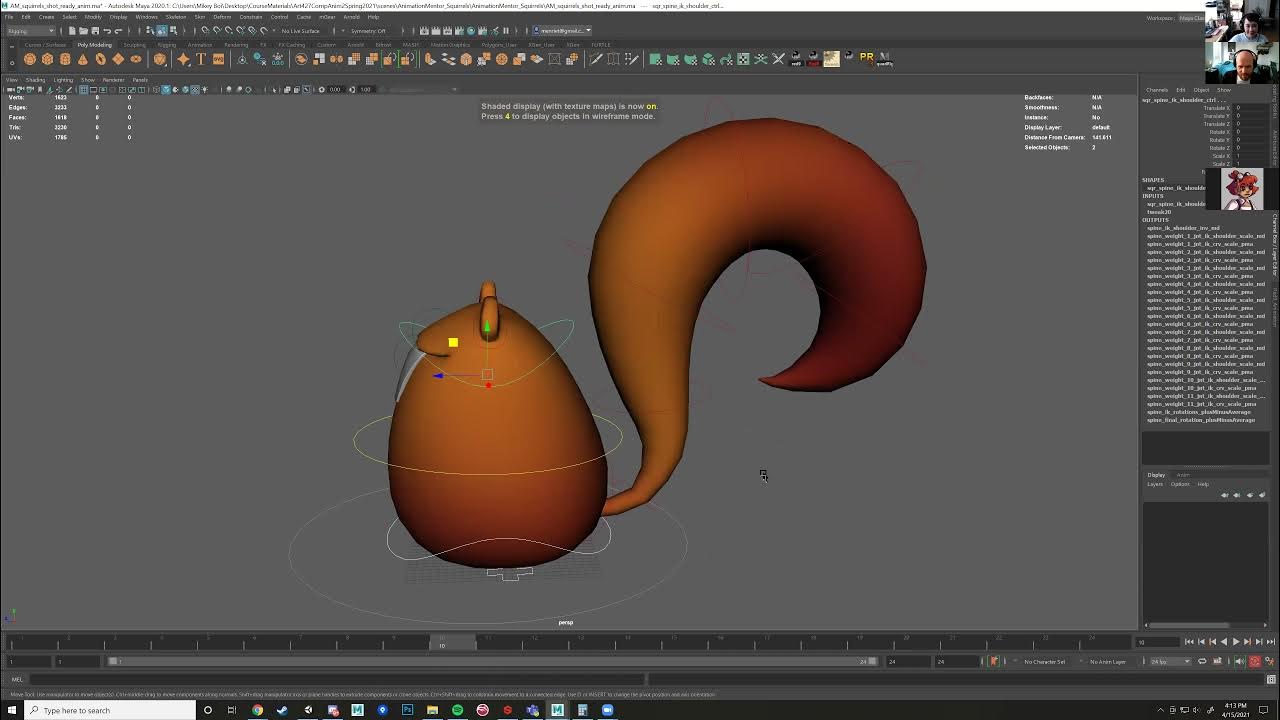 Lecture 4/16 Animation, Graph Editor, Setting up your Final Scene ...