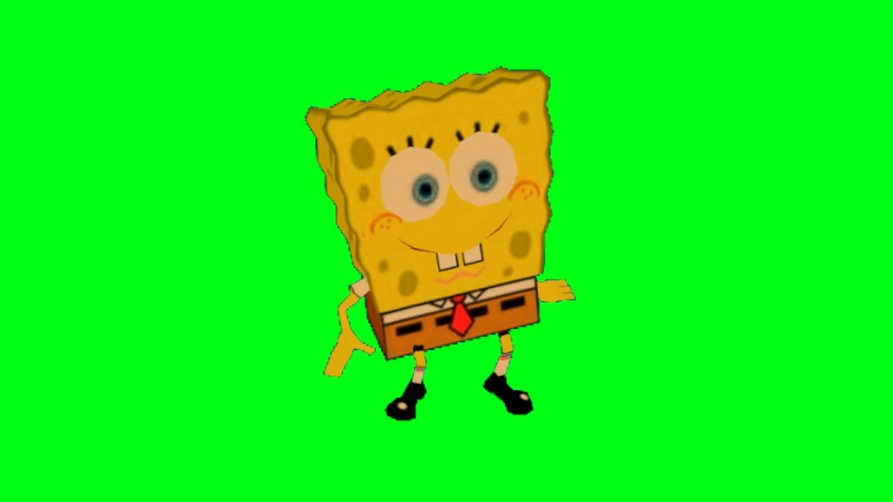 Spongebob dancing green screen - YouTube