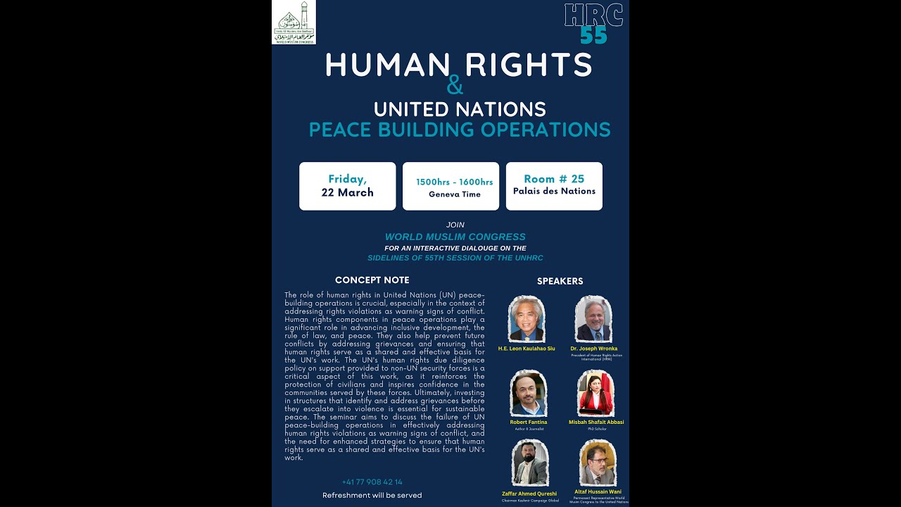 Human Rights and United Nations Peace Building Operations - YouTube
