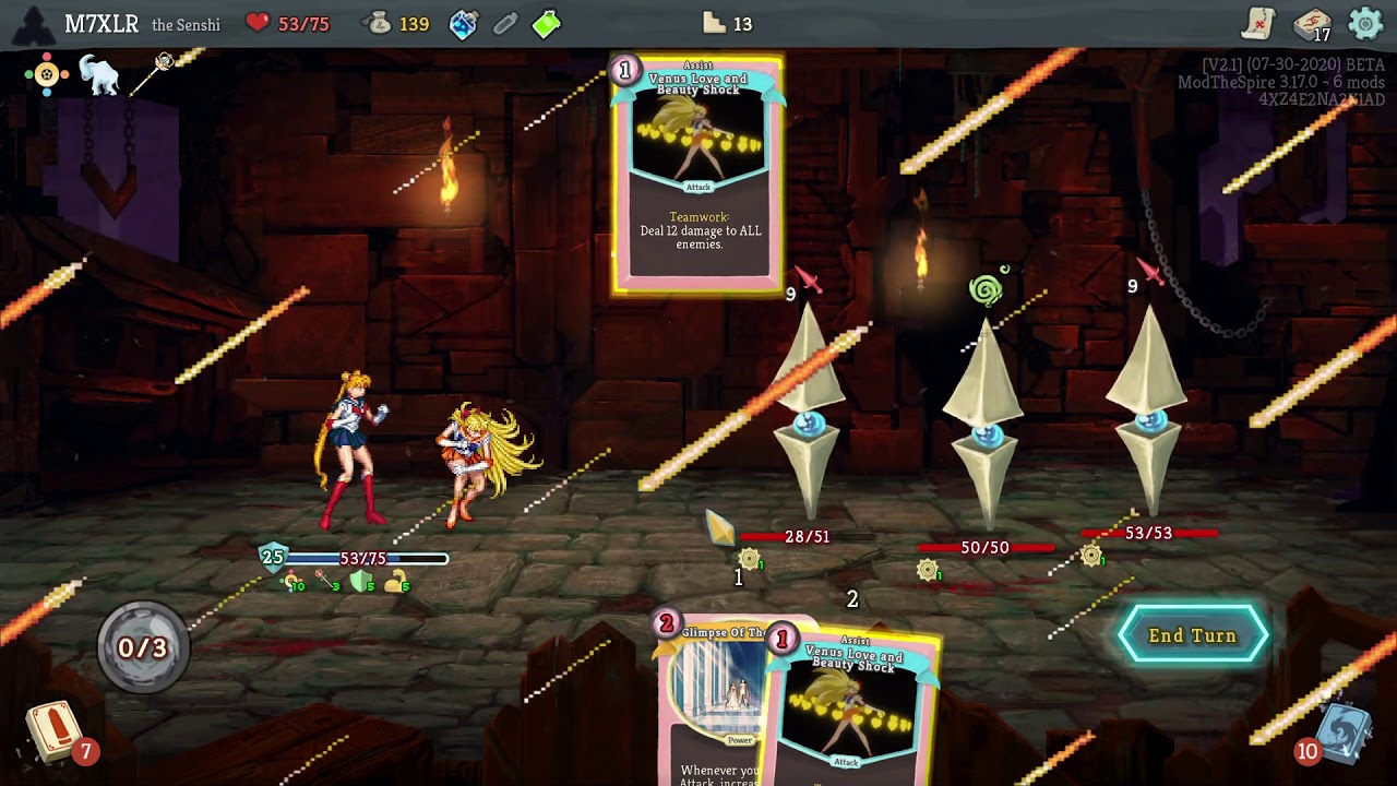 Slay the Spire MOD - The Senshi -（Ver1.1.0） - YouTube