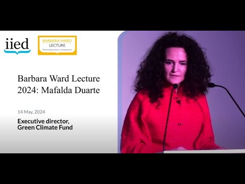 Barbara Ward Lecture 2024: Mafalda Duarte - YouTube