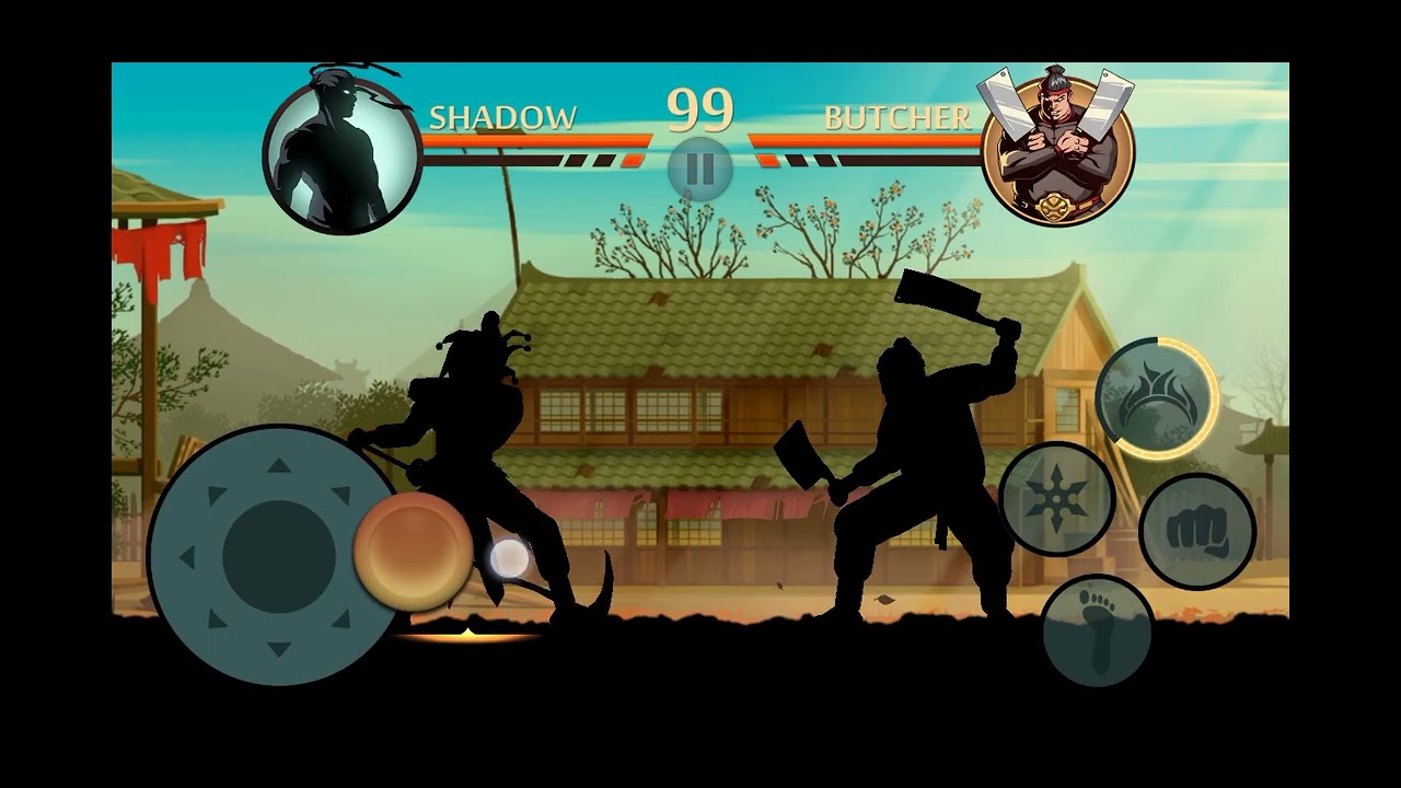 Defeating Butcher।।Shadow fight 2।। Fresh meat।।Deadly Combat with ...