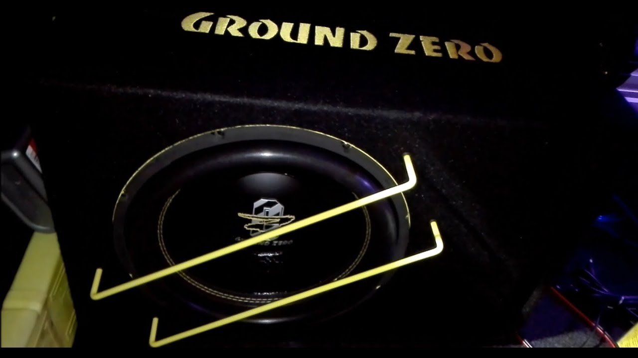 Ground Zero GZIB 3000SPL on 375w - YouTube