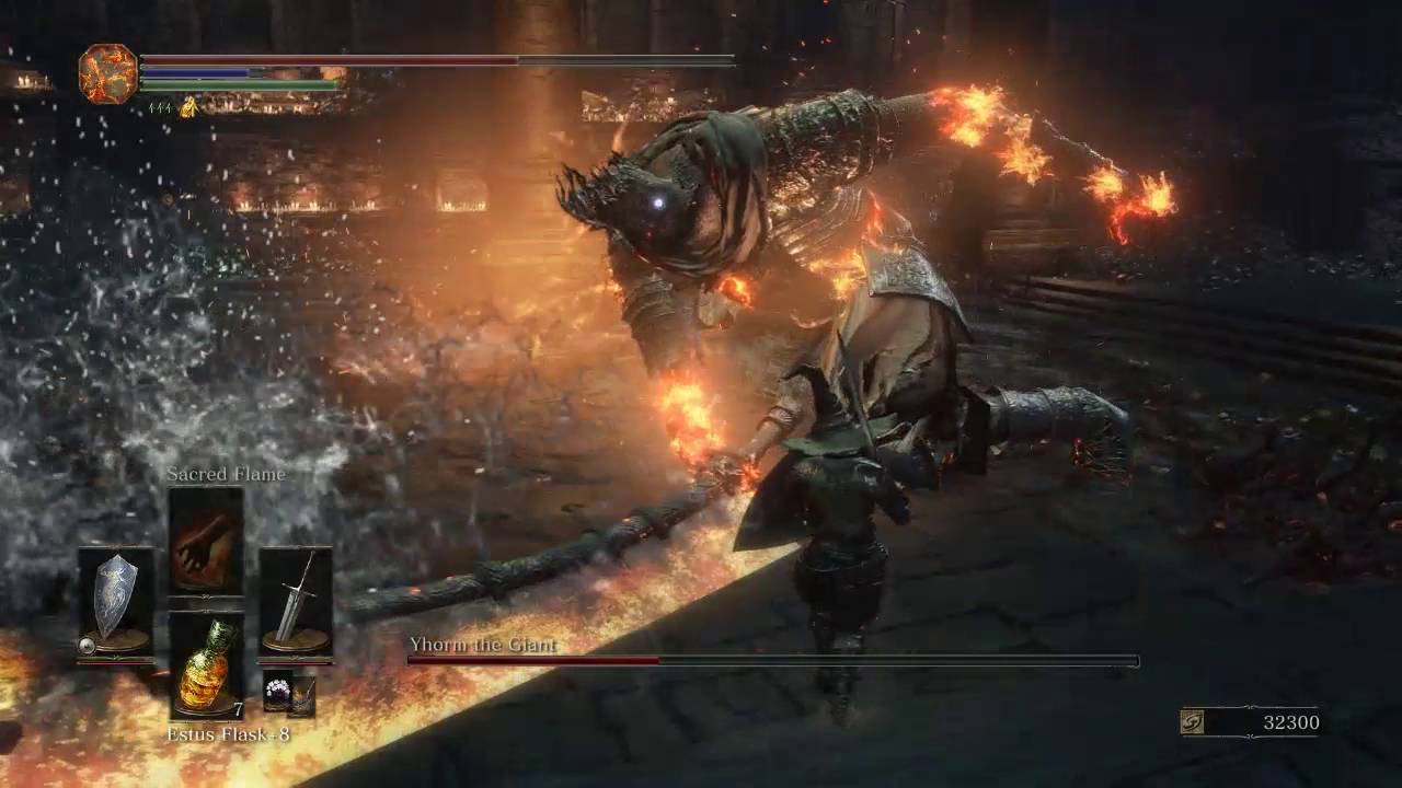 Dark Souls 3 Yorm The Giant Boss fight - YouTube