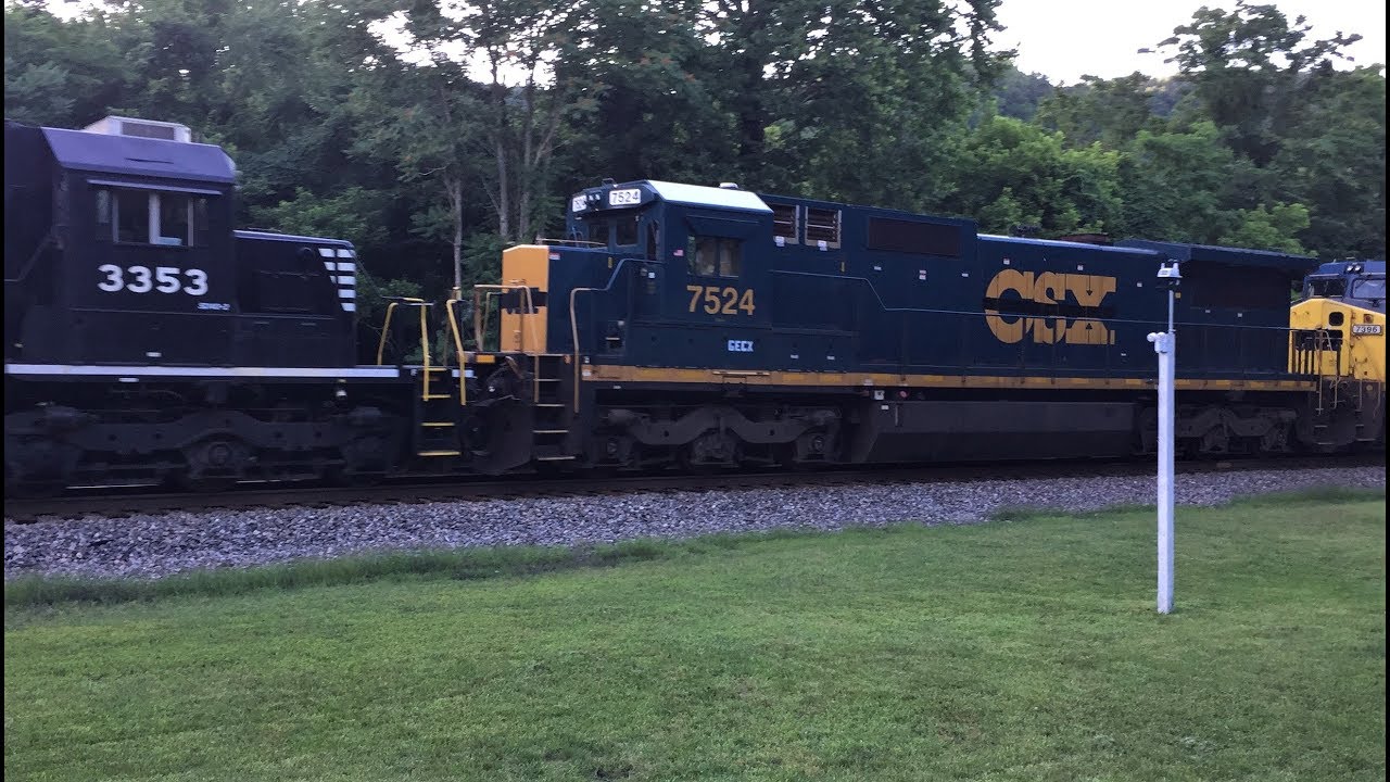 Ex CSX Standard Cab Trails NS 18M - YouTube
