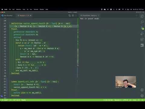 Dependent Type Programming in Coq Theorem Prover (Lecturer 5) - YouTube