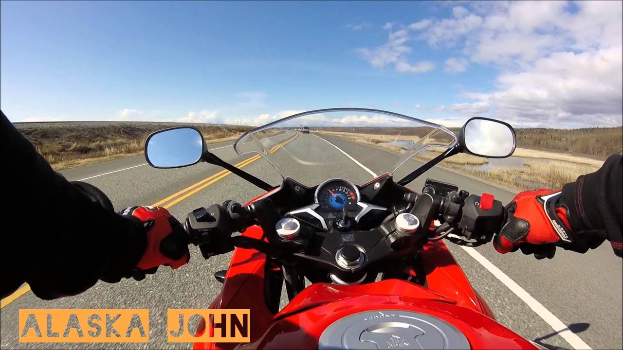 MOTORCYCLE RIDE - BELUGA POINT TO ANCHORAGE ALASKA - YouTube