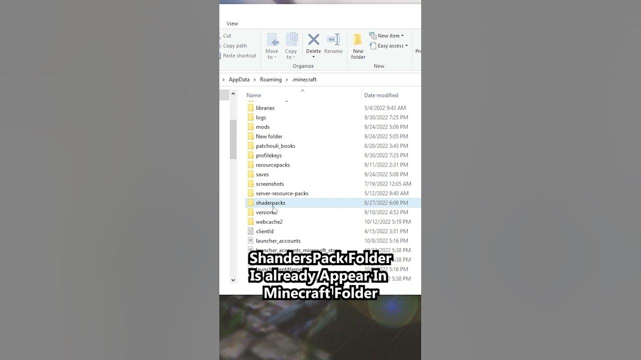 How To Find Minecraft Shaders Folder #shorts - YouTube