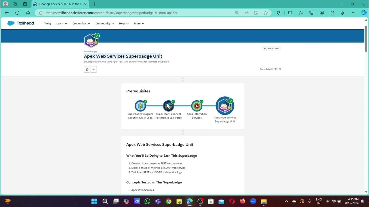 Apex Web Services Superbadge Unit - YouTube