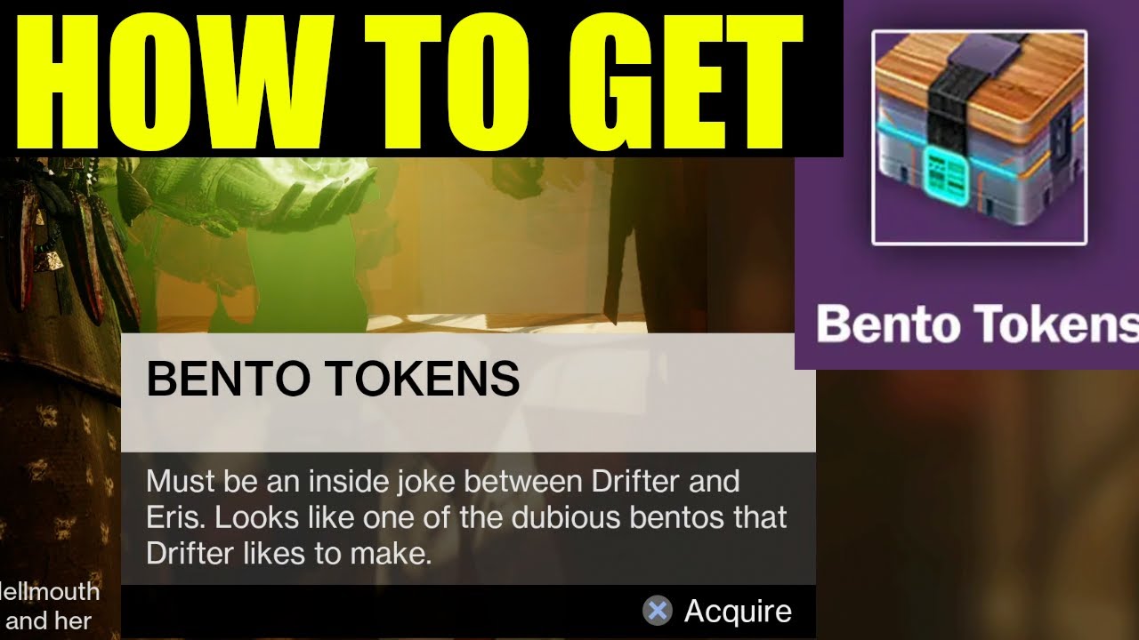 how to get bento tokens in destiny 2 - YouTube