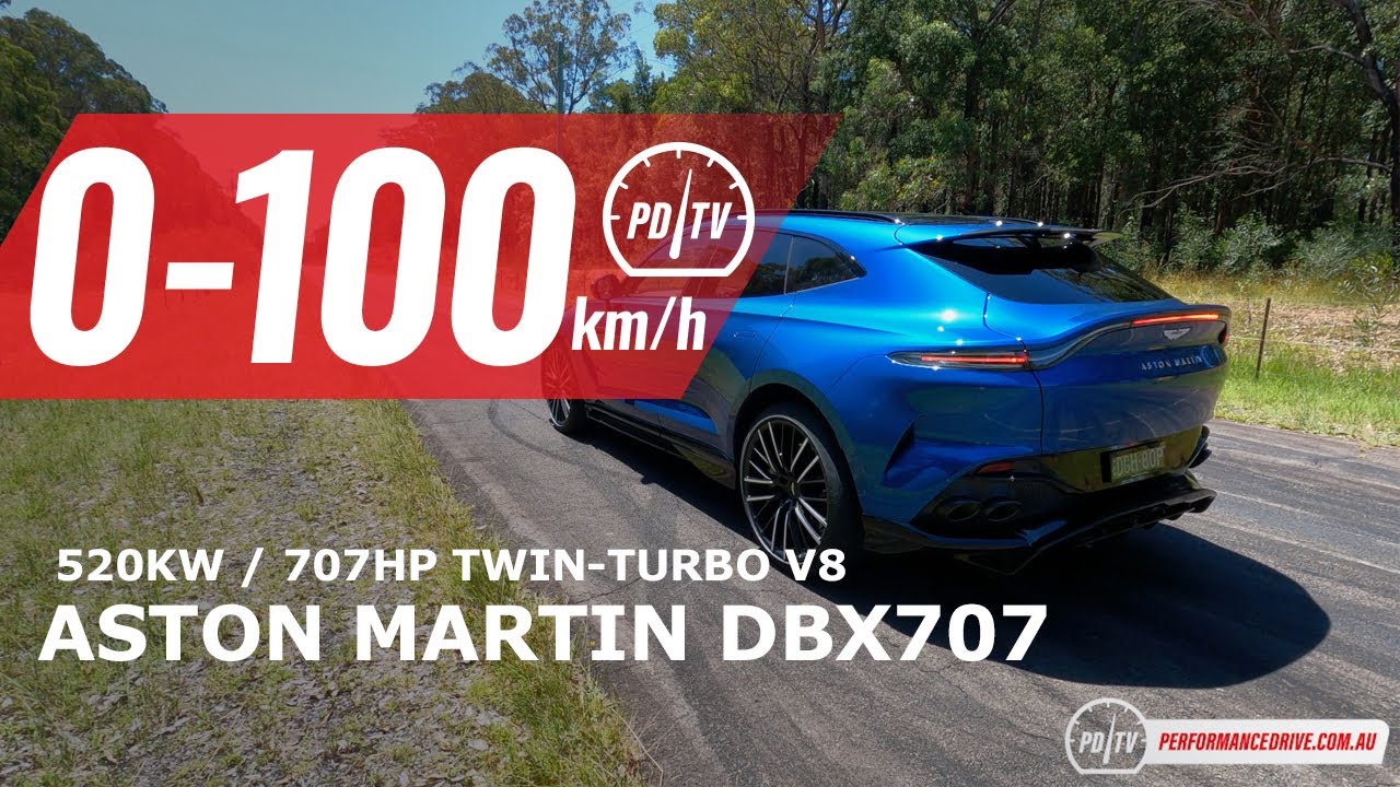 2023 Aston Martin DBX707 0-100km/h & engine sound - YouTube
