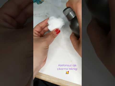Aseton olmadığı zamanlarda kolay oje çıkarma 🌼
