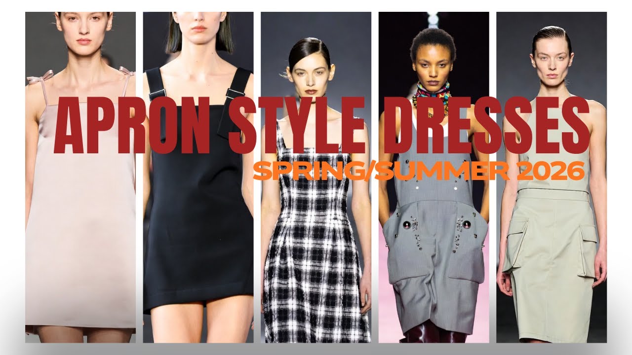 Apron Style Dresses Are Back! Spring/Summer 2026 Women’s Fashion Trend ...