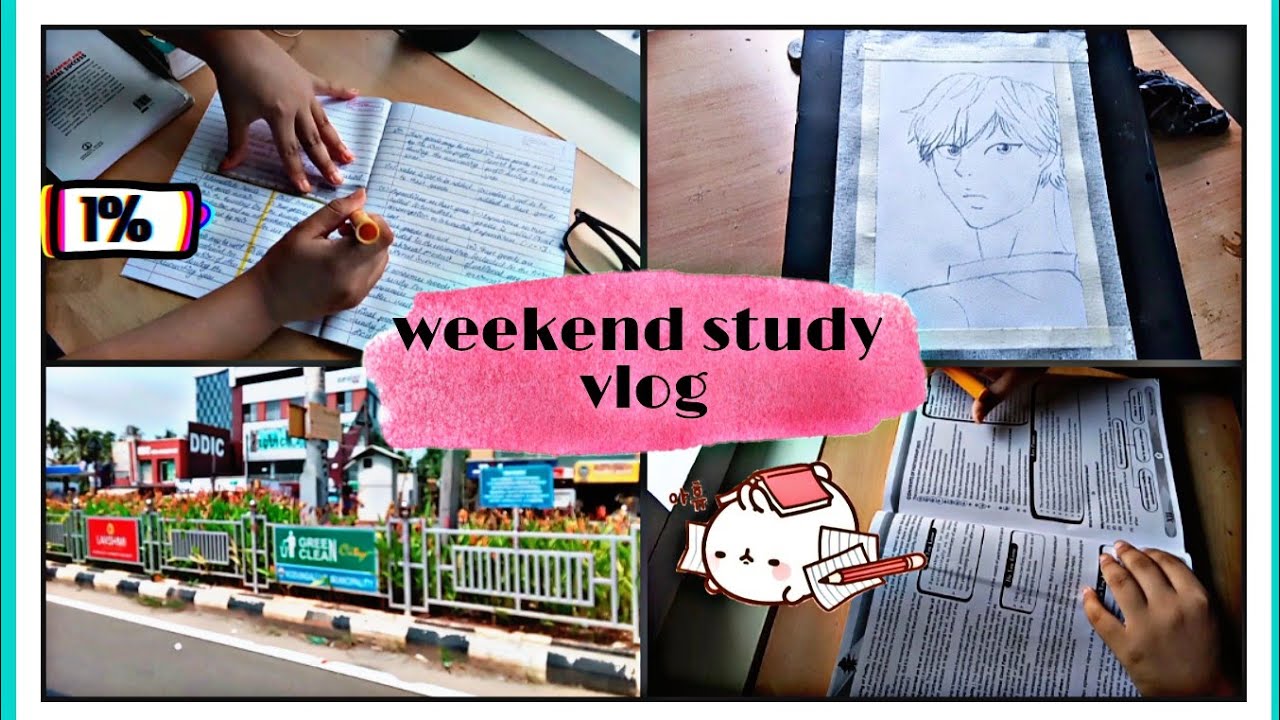 weekend study vlog ||CBSE 12thgrader|| artsy vibes 💜 - YouTube