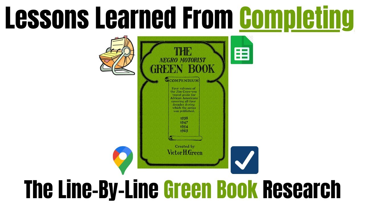 Lessons Learned From Completing The Line-By-Line Green Book Research ...