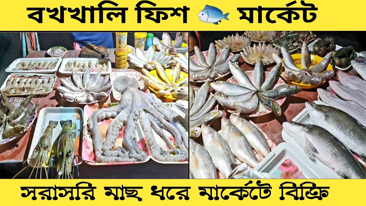 Bakkhali Fish Market | Benfish Office | Open Market | Bakkhali Sea ...