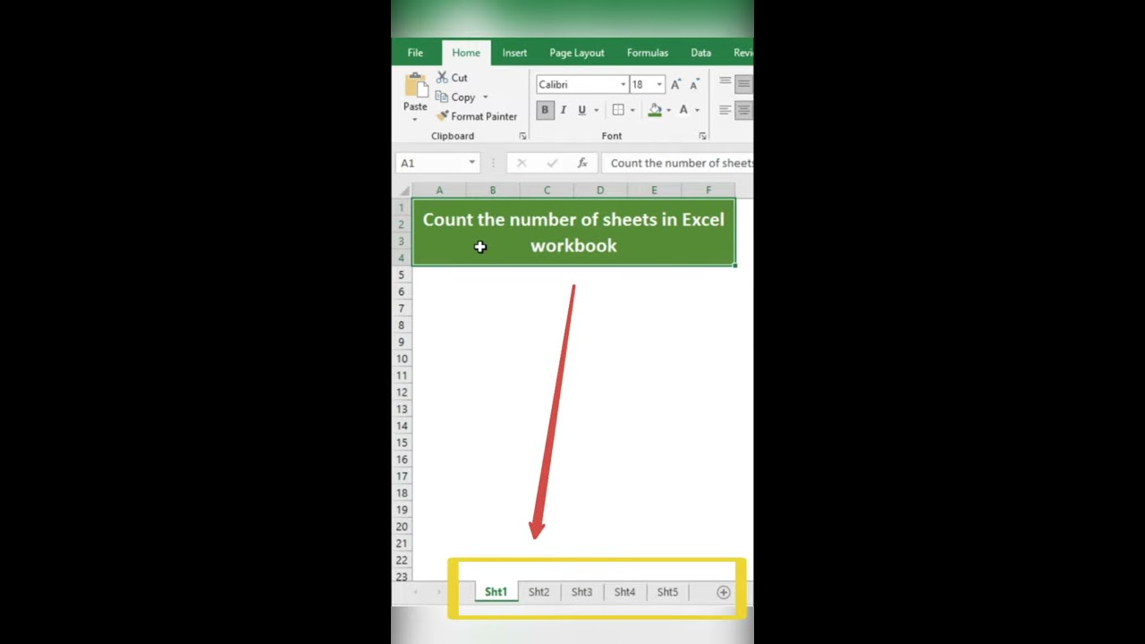 Count Number Of Sheets In Excel Shorts YouTube Count Number Of Sheets In Excel Shorts YouTube