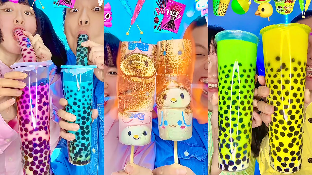 Extreme Eating Only One Color Spicy Sour Food Challenge Compilation! 🥵 ...