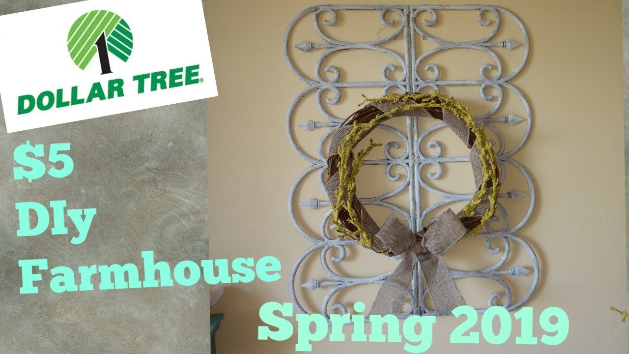 Dollar Tree $5 DIY/ Spring 2019 Farmhouse Decor hosted by Bum Bea & Mrs ...